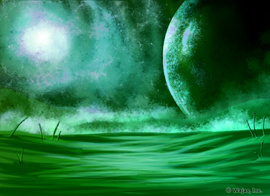 Alien Planet Green Wallpaper - The Wajas Wiki
